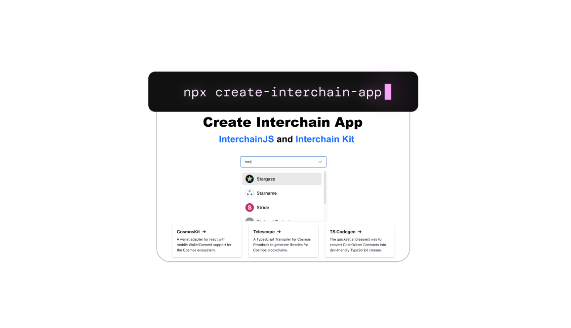 Create Interchain App — One-Command Setup for Cross-Chain dApps